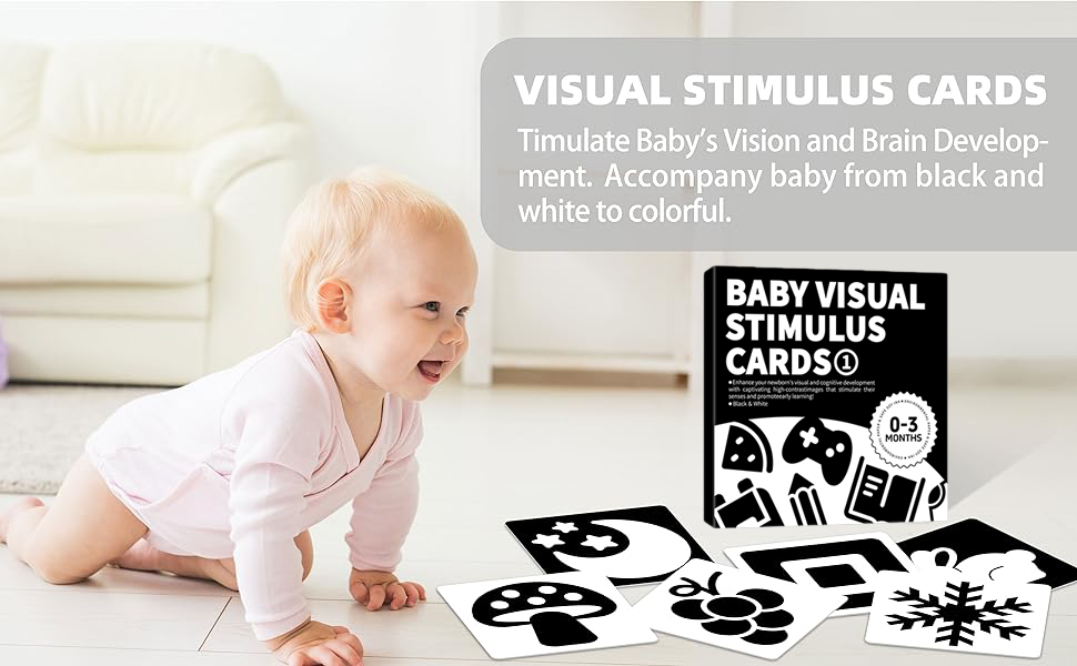 NIKO Baby Visual Stimulation Cards for 0-36 Months Infants Early ...