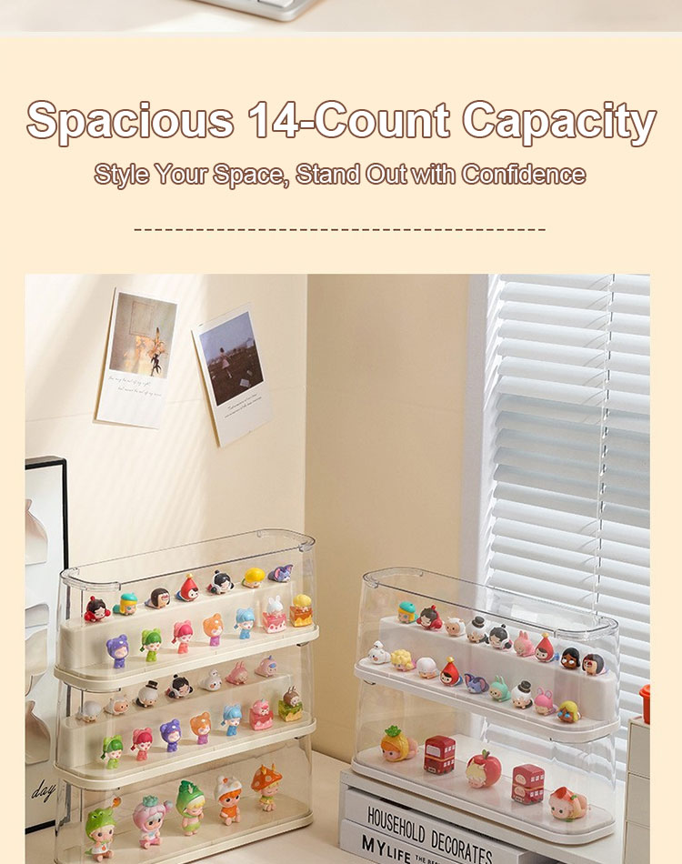 Mini Figure Acrylic Display Case Acrylic Doll Collectible Dustproof ...