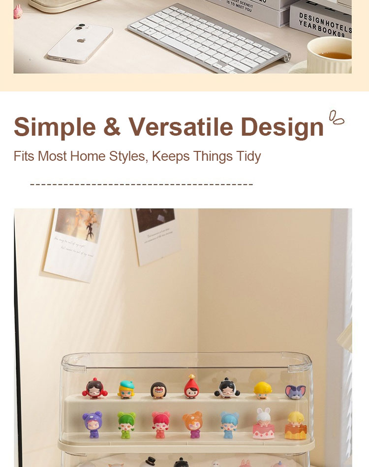 Mini Figure Acrylic Display Case Acrylic Doll Collectible Dustproof ...