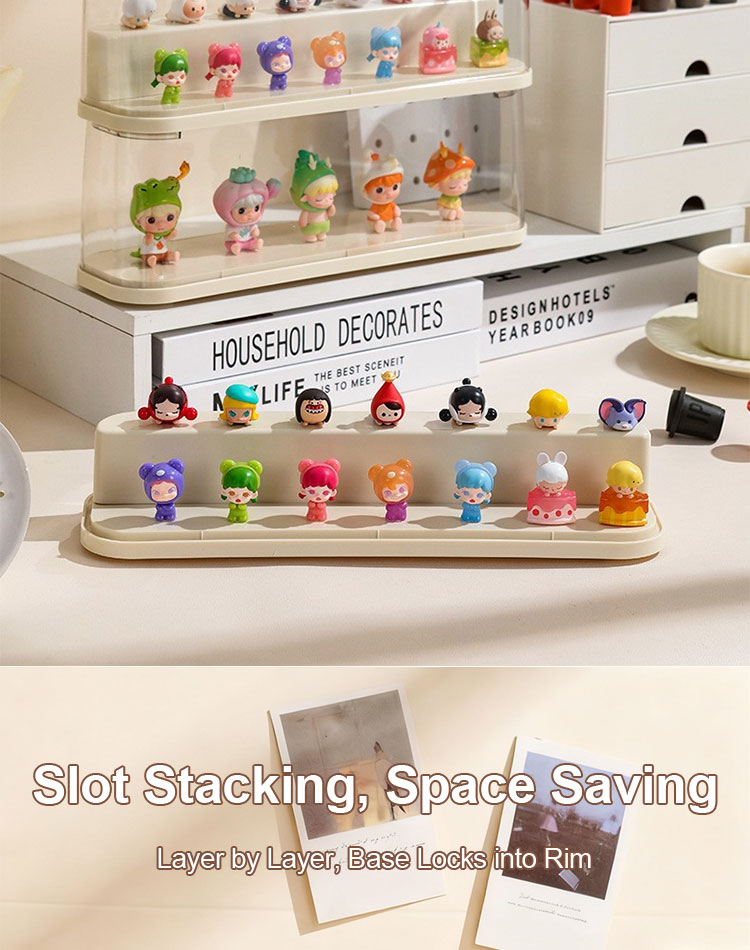 Mini Figure Acrylic Display Case Acrylic Doll Collectible Dustproof ...