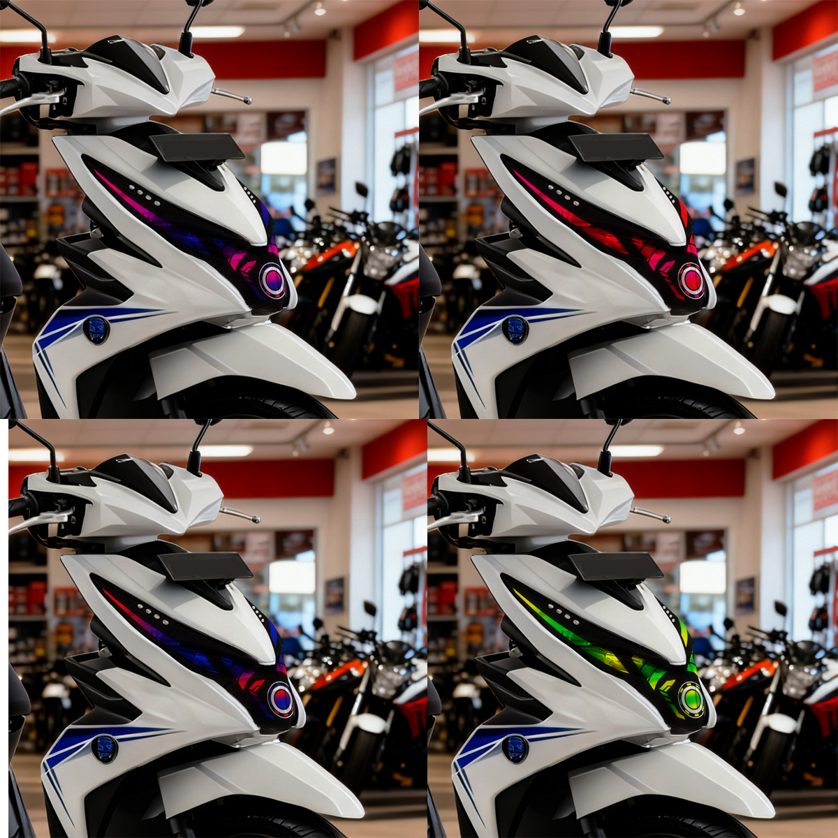Honda beat fi 110 headlight film protector beat deluxe eyebrow lamp ...