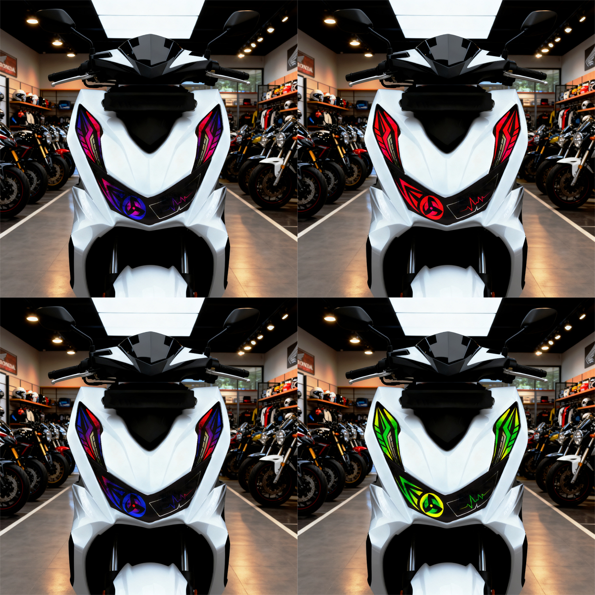 Honda beat fi 110 headlight film protector beat deluxe eyebrow lamp ...