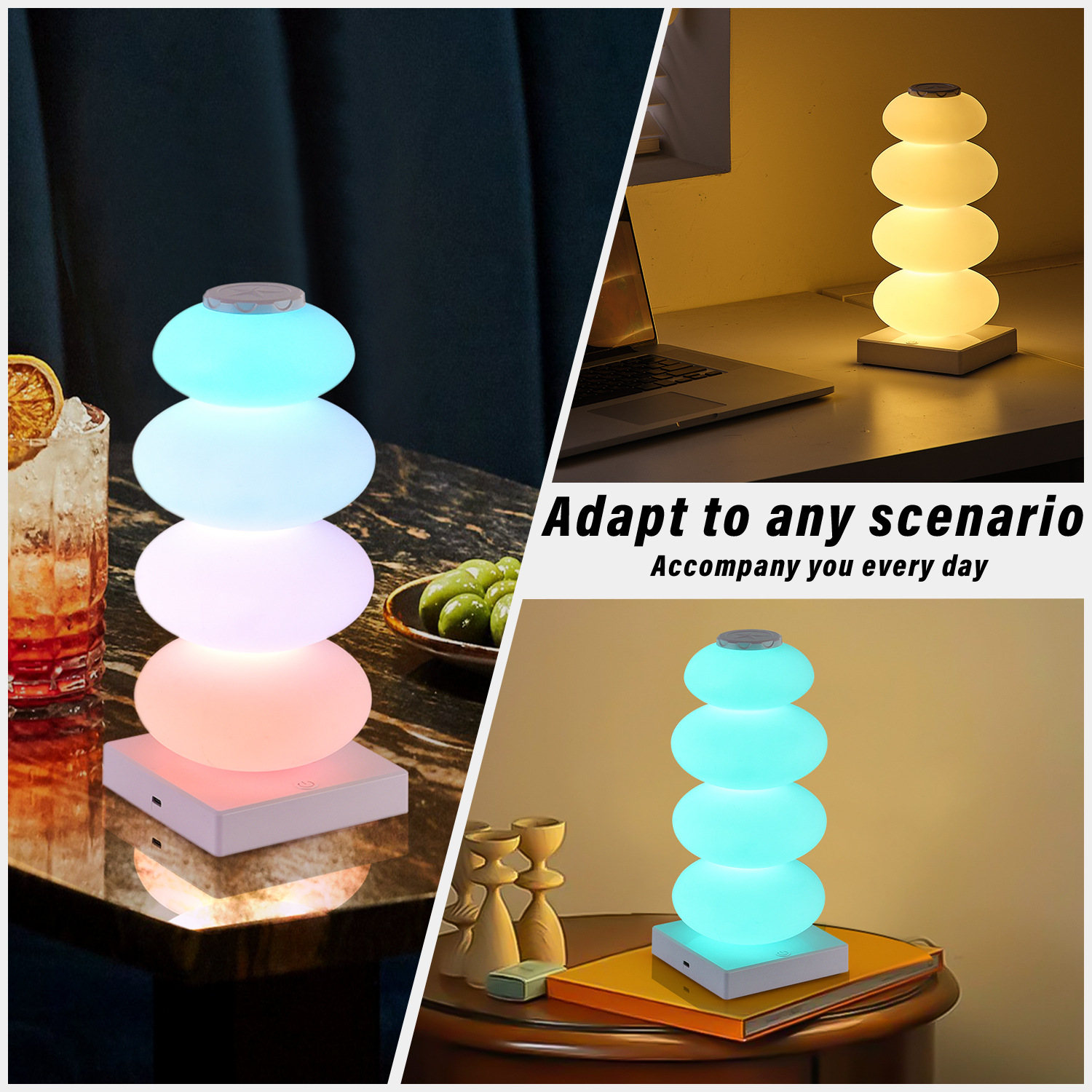 RGB Dimming Atmosphere Light | Minimalism Decorative Table Lamp ...