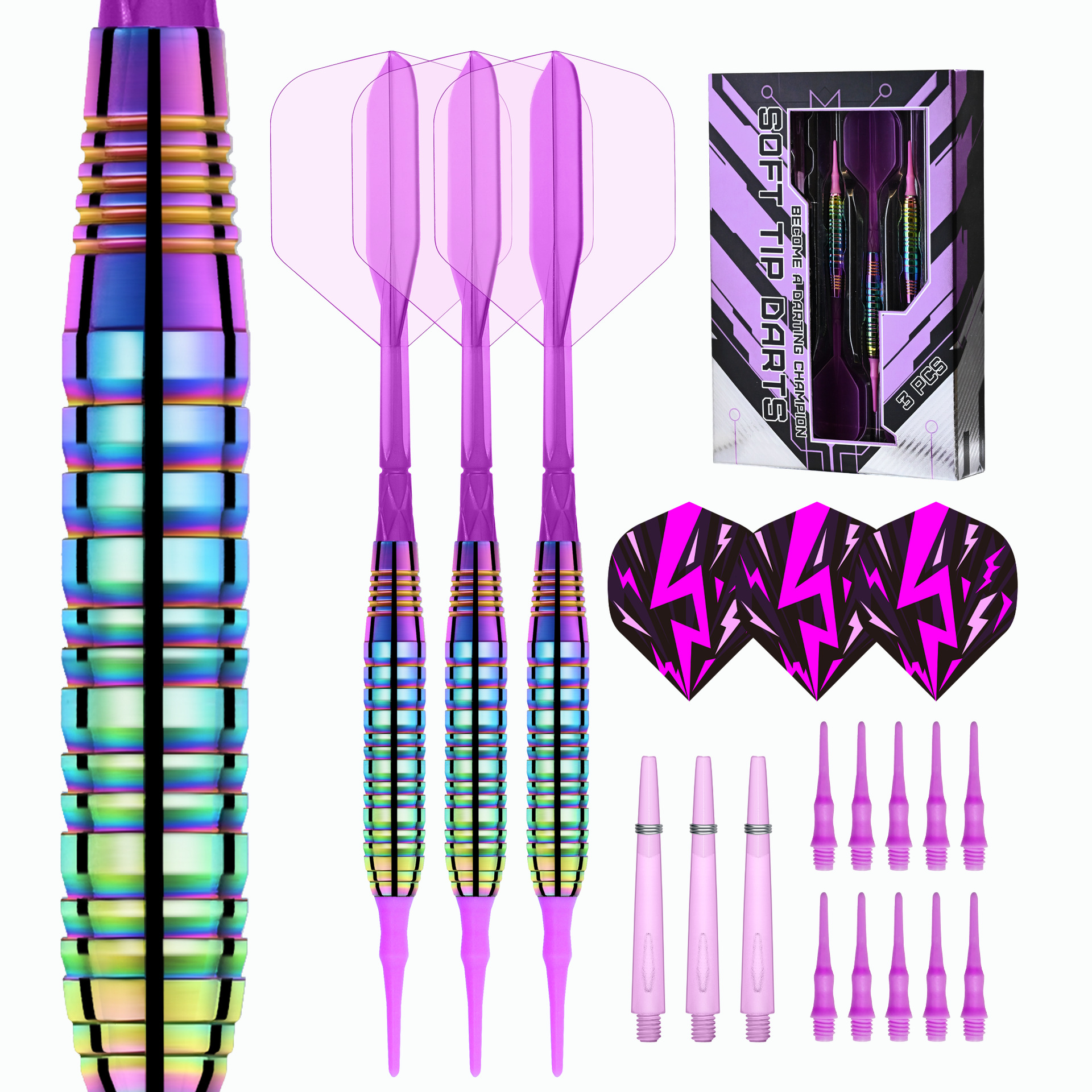 GOODARTS Electronic Dart Set 18.5 grams Professional Brass Soft Tip ...