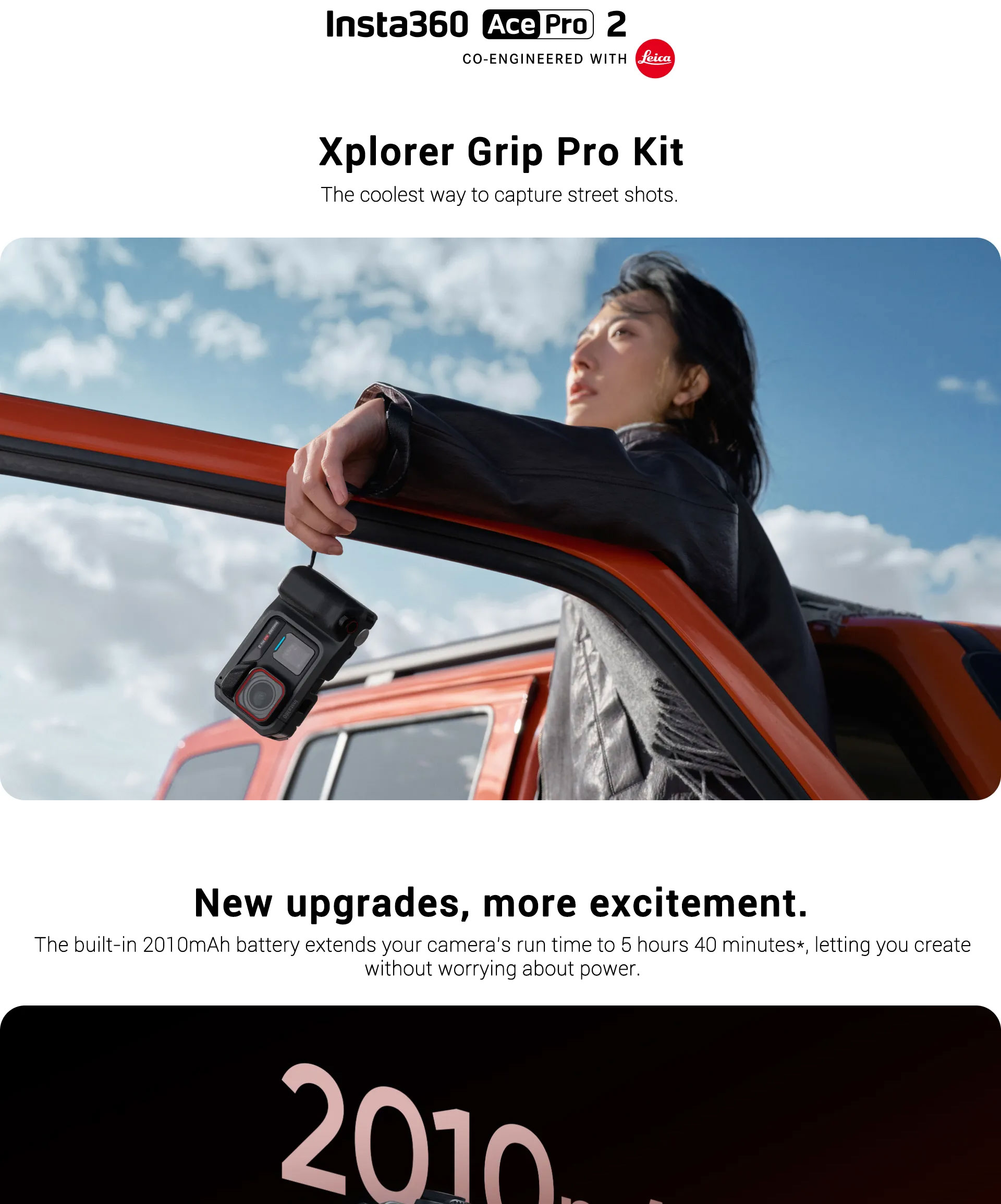 Insta360 Xplorer Grip Pro Kit for Insta360 Ace Pro 2 Camera | Shopee ...