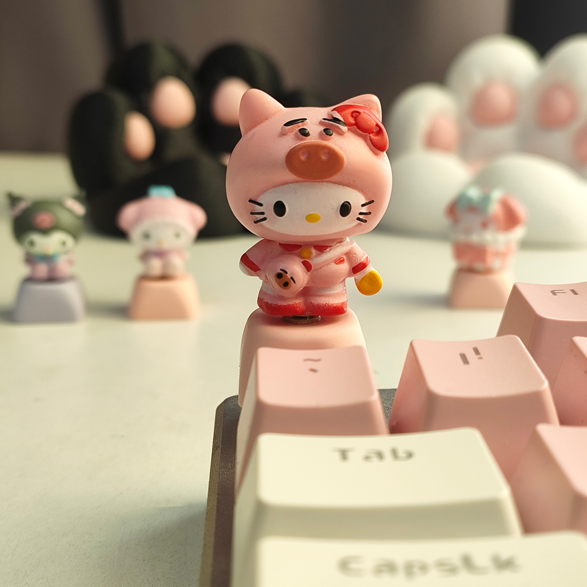 Sanrio Rotatable DIY Keycaps for Mechanical Keyboard - Cute Sanrio ...