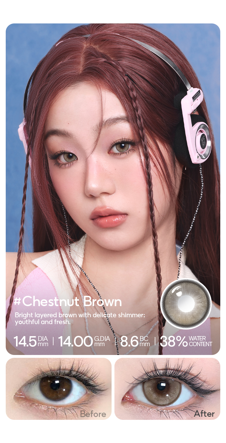 Kilala Contact Lenses 6 Months Moist Honey Series Smoothie Grey/Bright ...