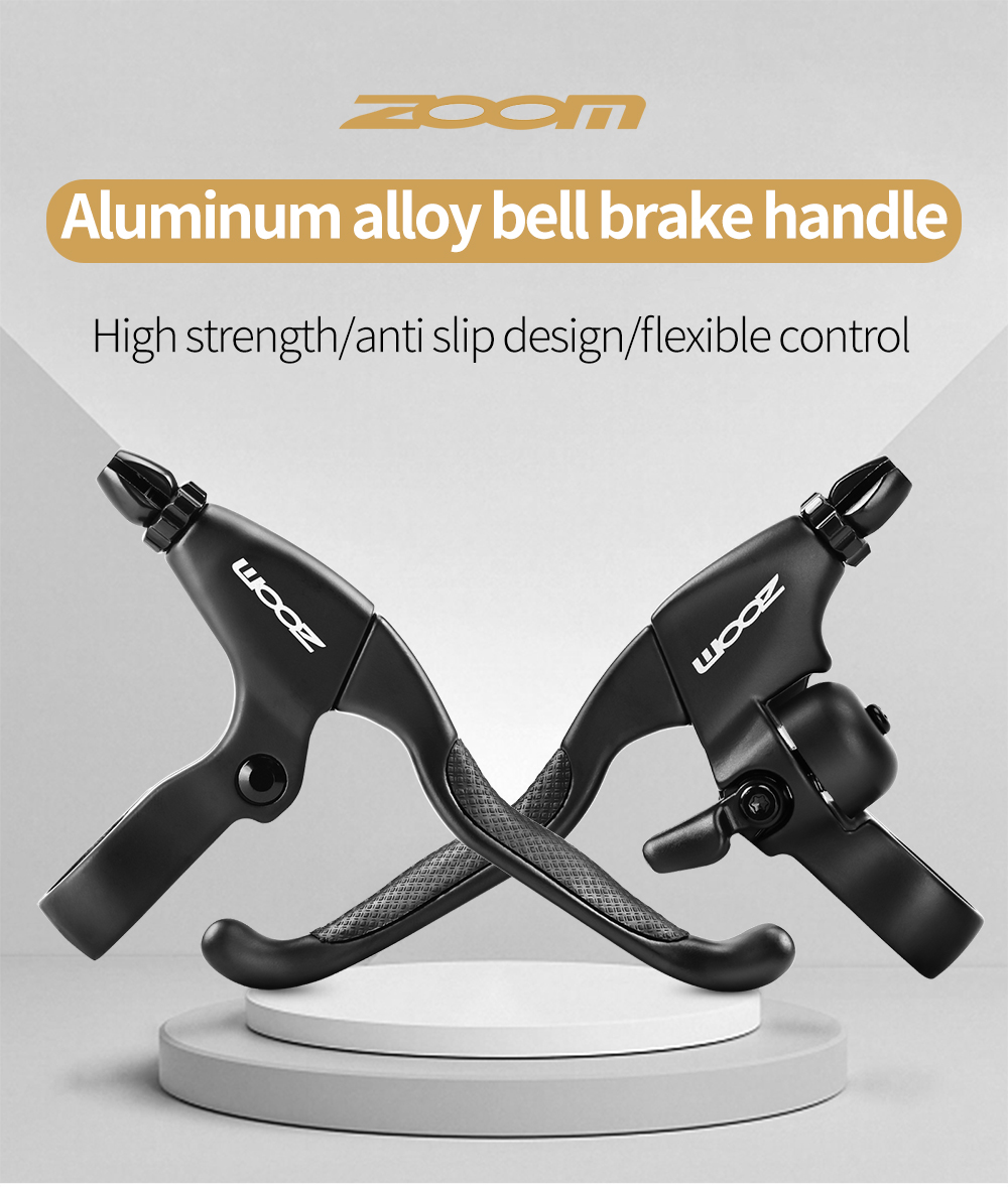 ZOOM Bike Bell and Brake Lever Hidden Bell Brake Handle for MTB Folding ...