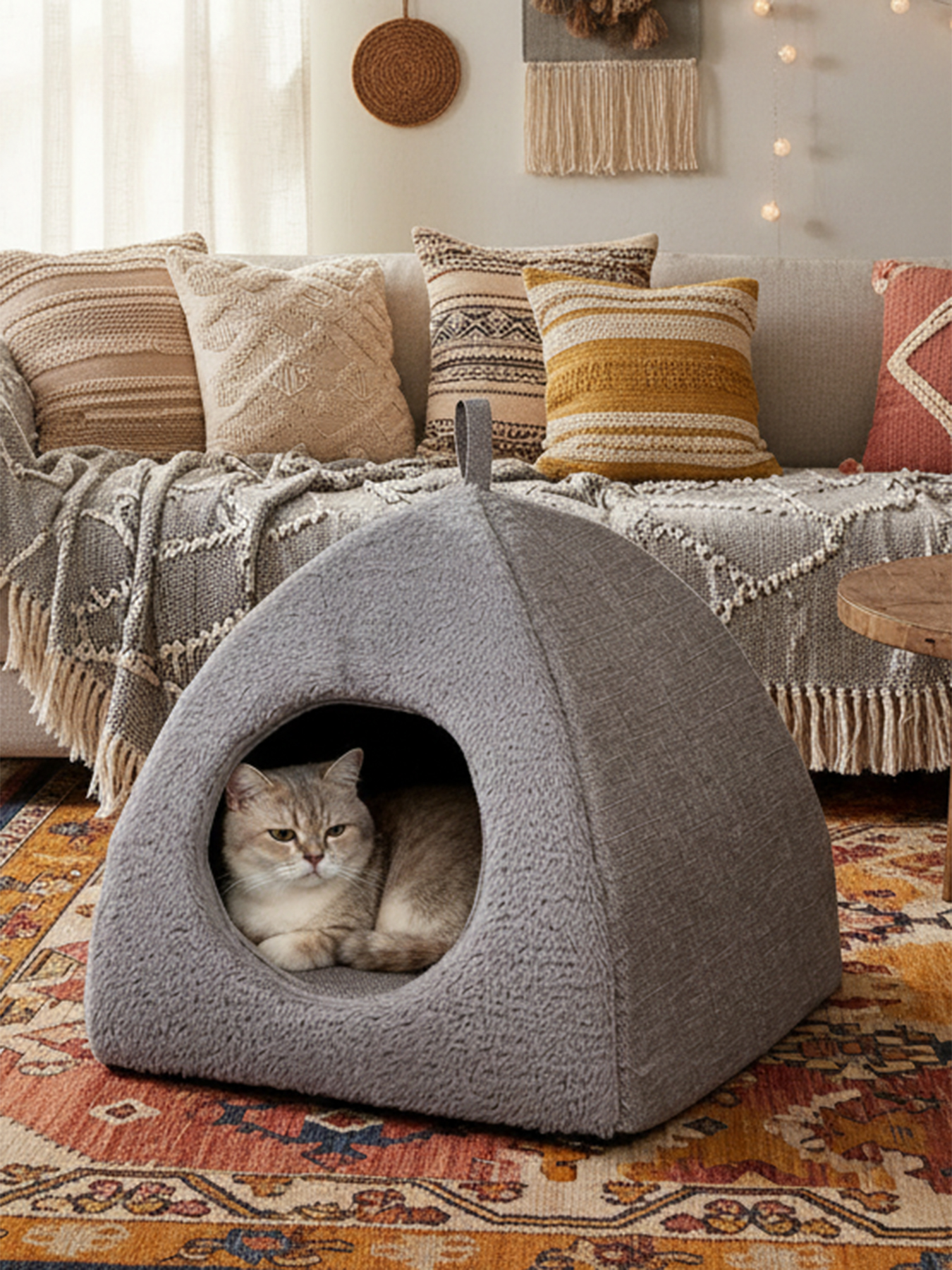 Lifestyle-Cross-border hot-dog cat house, warm, suitable for all ...