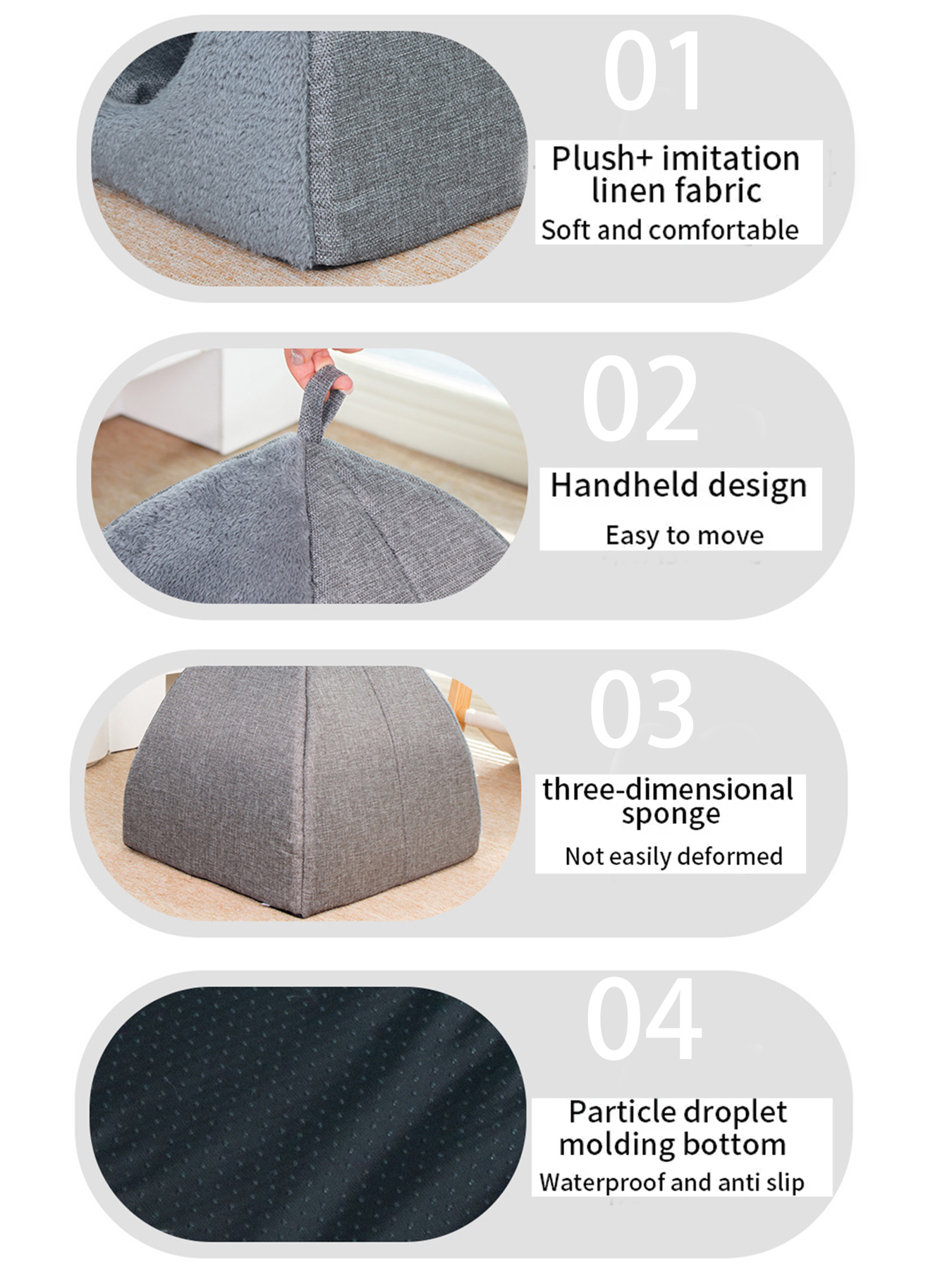 Lifestyle-Cross-border hot-dog cat house, warm, suitable for all ...