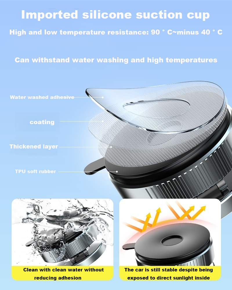 Car Phone Holder 2025 New Vacuum Suction Folding Car Screen Navigation ...