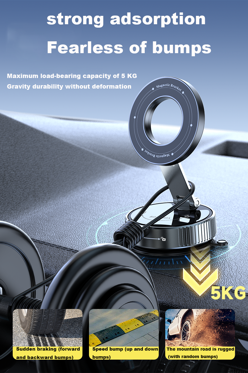 Car Phone Holder 2025 New Vacuum Suction Folding Car Screen Navigation ...