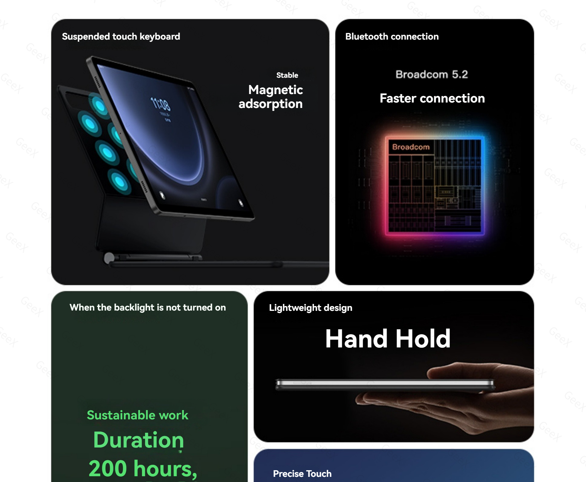 【Ready Stock】 Wireless Magnetic Keyboard Bluetooth Backlight Digital ...