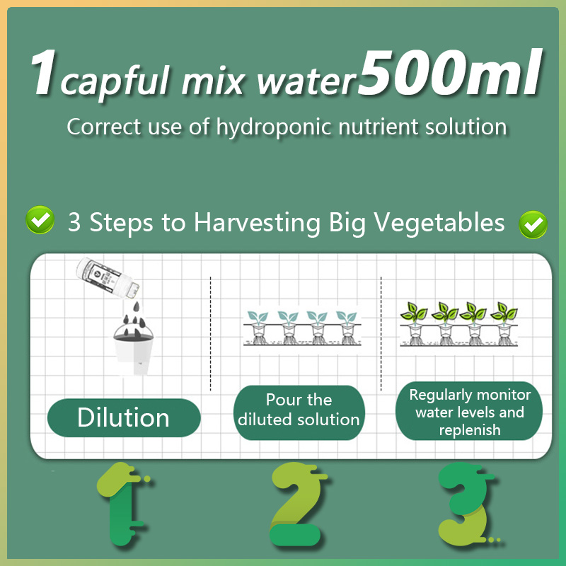 Hydroponic Solution 300ml Plant Growth Promoter Hydroponic Nutrient ...