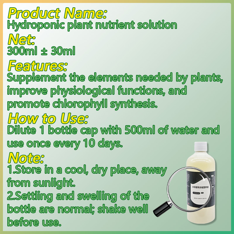 Hydroponic Solution 300ml Plant Growth Promoter Hydroponic Nutrient ...