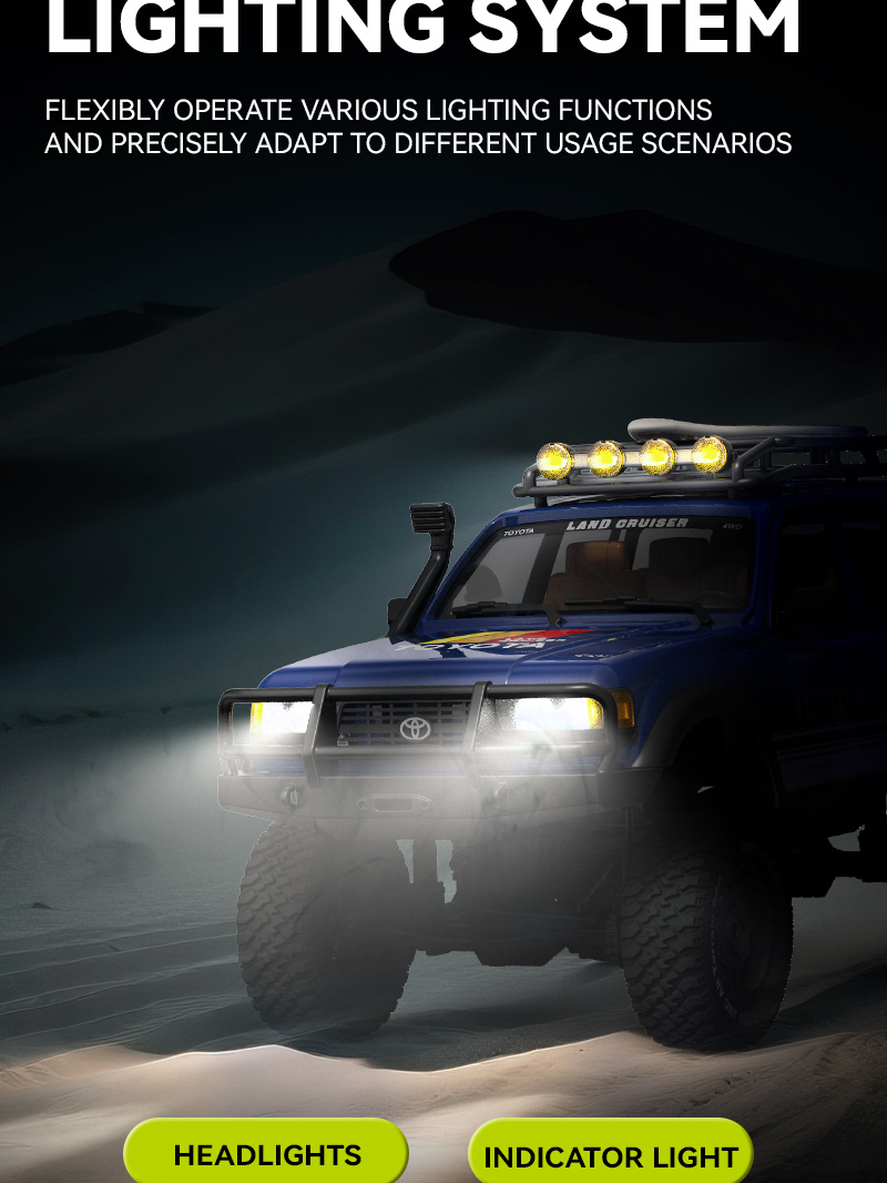 JXC C5826 V2 1/12 Licensed Toyota Land Cruiser LC80 RC Rock Crawler 2 ...
