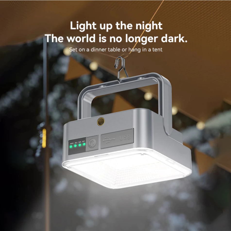 NSS 100W Solar LED Lamp With Hook Waterproof Camping Garden Light ...