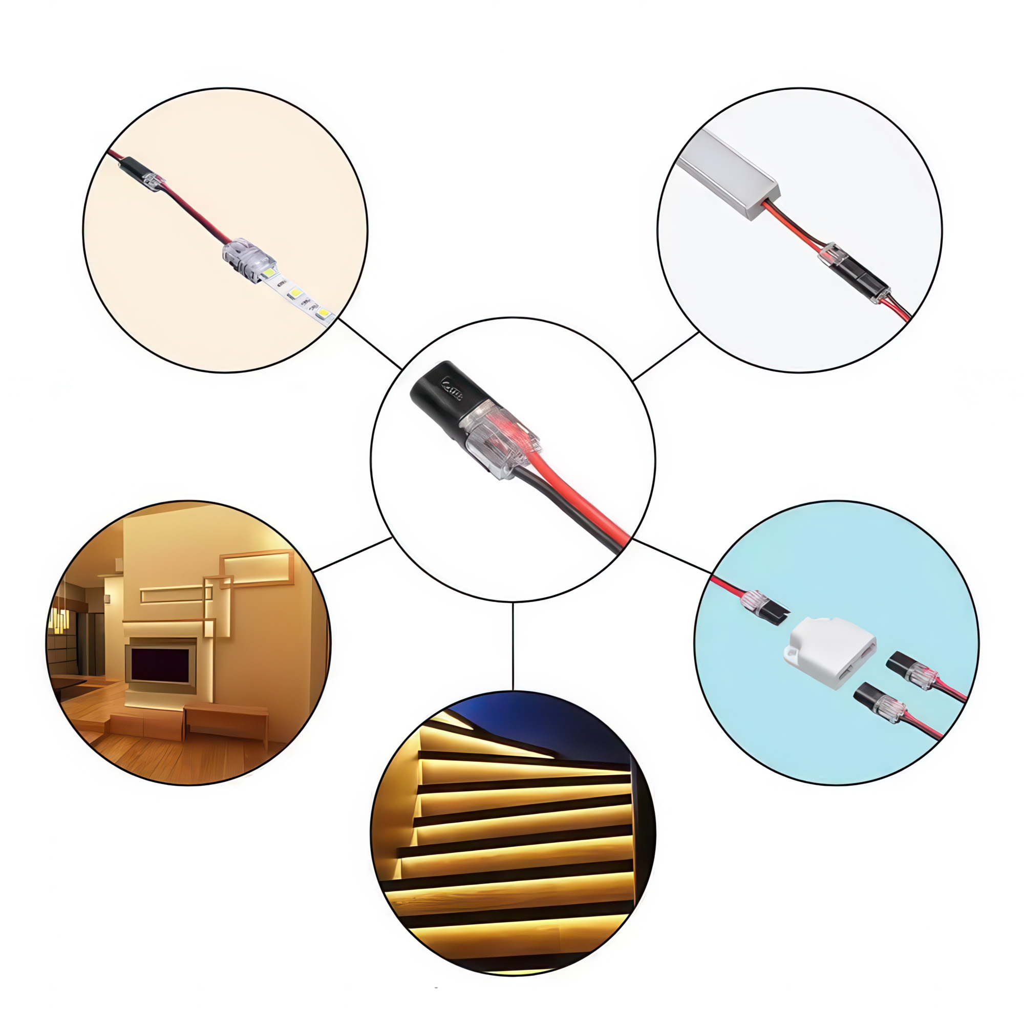 10/20/50Pcs 2 Pin Way Plug Wire Cable Snap Connectors Car Waterproof ...