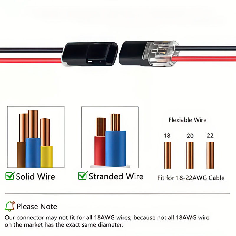 10/20/50Pcs 2 Pin Way Plug Wire Cable Snap Connectors Car Waterproof ...