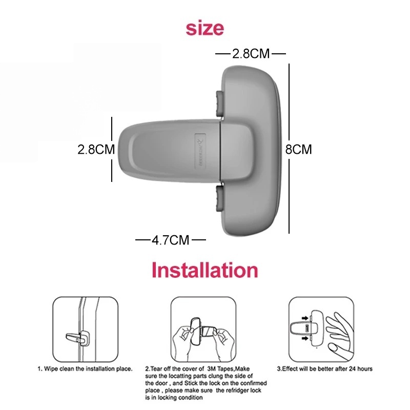 Child Lock Protector Cabinet Fridge Door Lock Door Fastening Buckle T ...