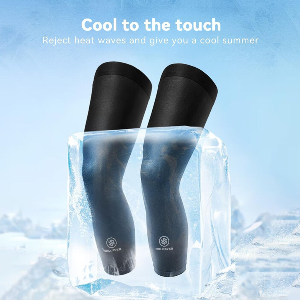 SOLOEVER UPF50+ Leg Sleeves, Ice Silk Breathable UV Protection Cycling ...