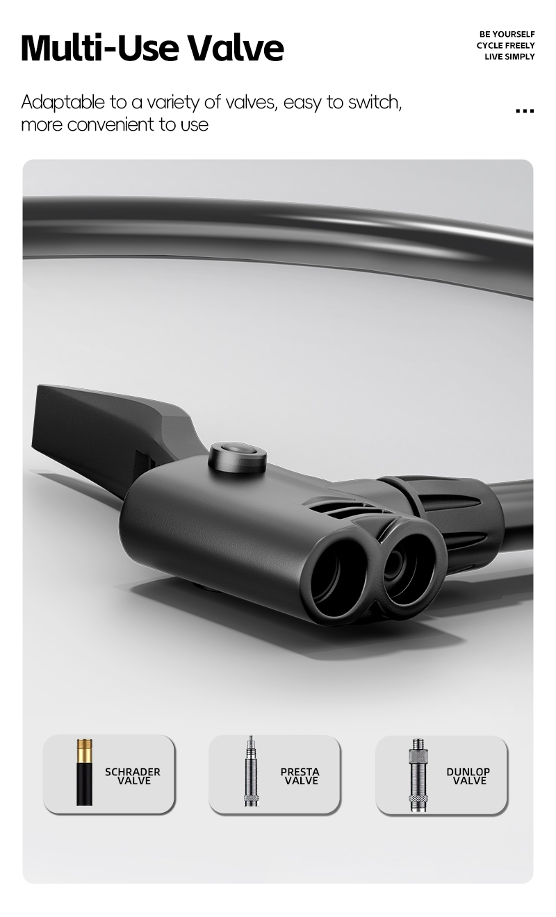 WEST BIKING Bicycle Pump 160PSI High Pressure Pump With Pressure Gauge Road Bike Mountain Bike ...