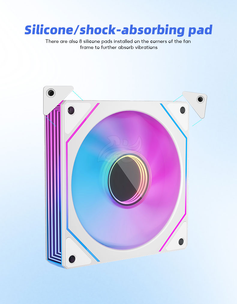 Prism 7ProX Fixed Speed Fan 120mm, 5V 3-Pin Motherboard ARGB light Sync ...