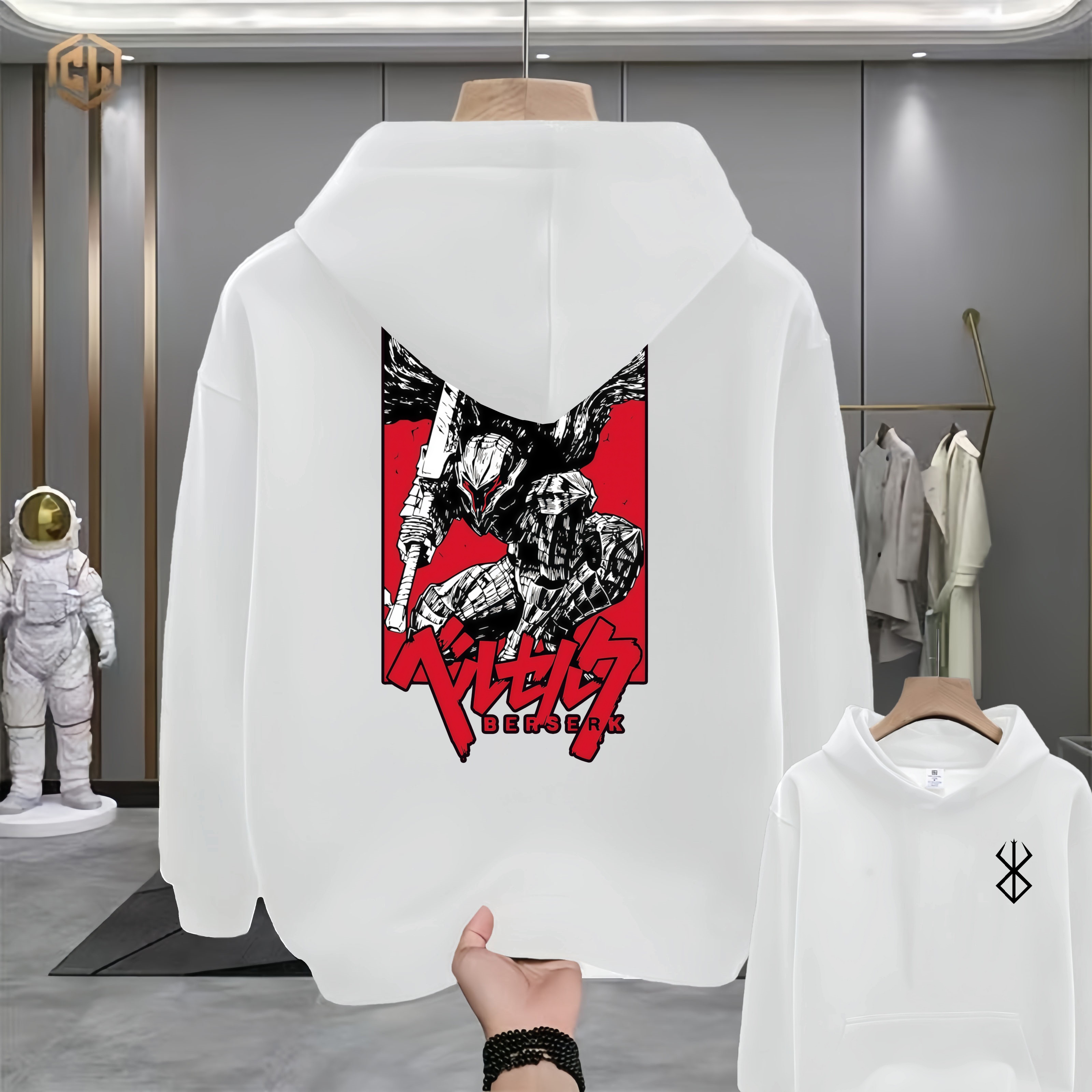2025 Japanese Anime Berserk Guts Hoodies Sweatshirt Cartoon Long Sleeve ...