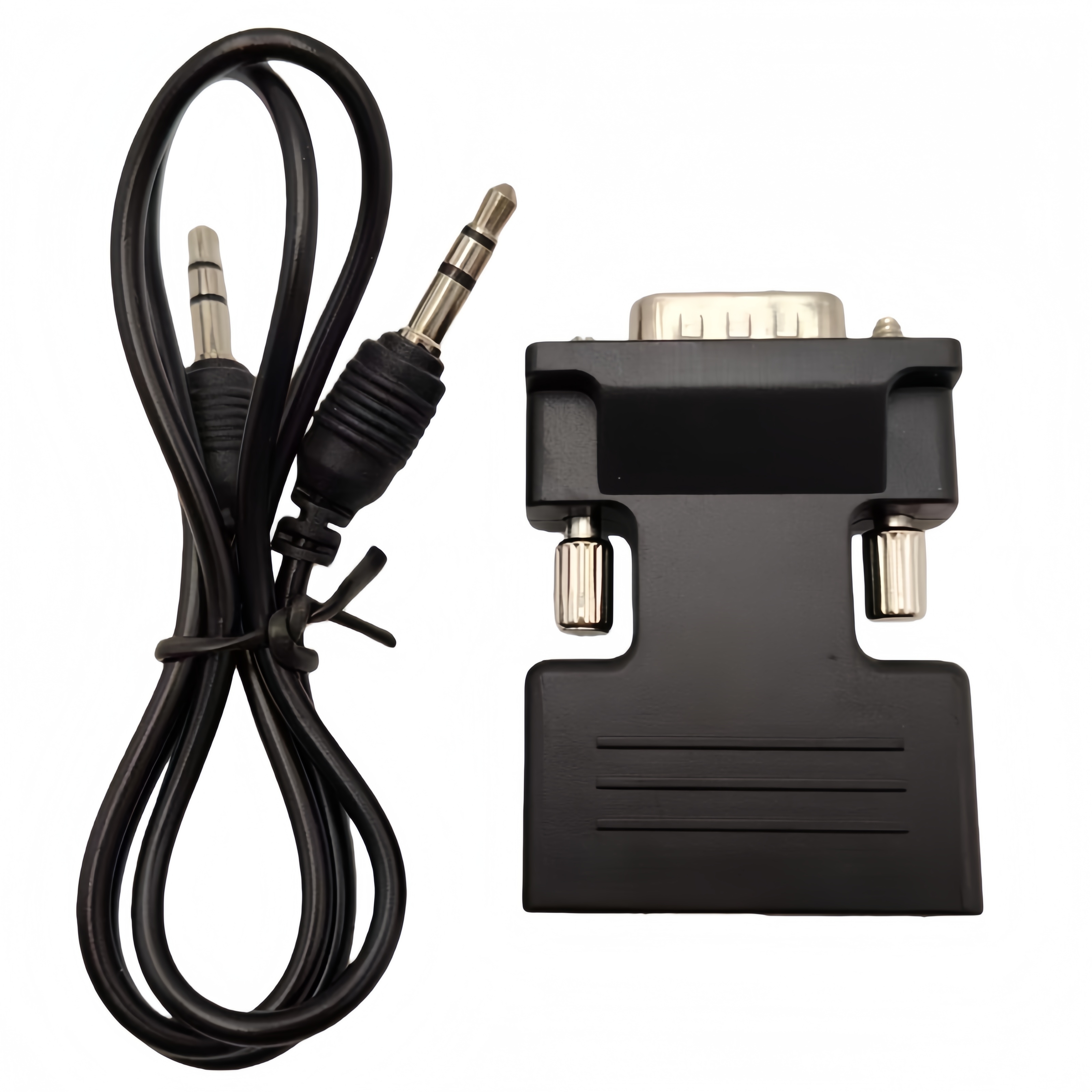HDMI to VGA Adapter with 3.5mm Audio Cable for PC Laptop TV Box ...