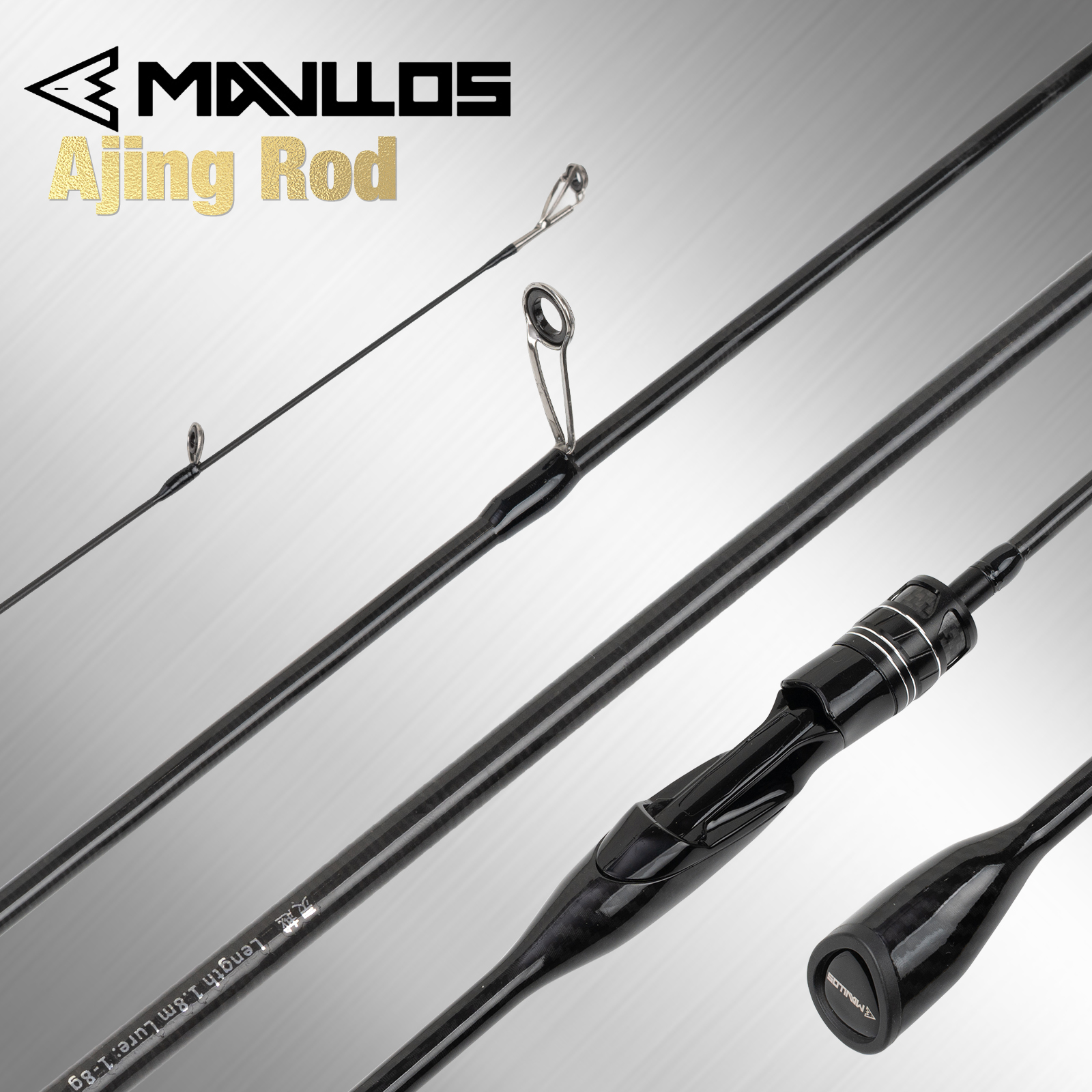 Mavllos INSPIRON Ultra Light Fast Action Travel Spinning/Casting Rod ...