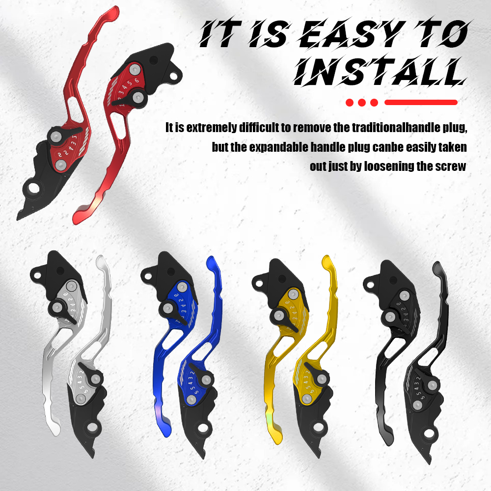 CLICK V2 / CLICK V3 COMBI CNC ALLOY BRAKE LEVER SET FOR HONDA CLICK V2 ...
