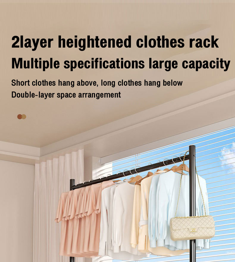 OKK Double Layer Metal Clothes Hanger Drying Rack Sampayan Hanger ...