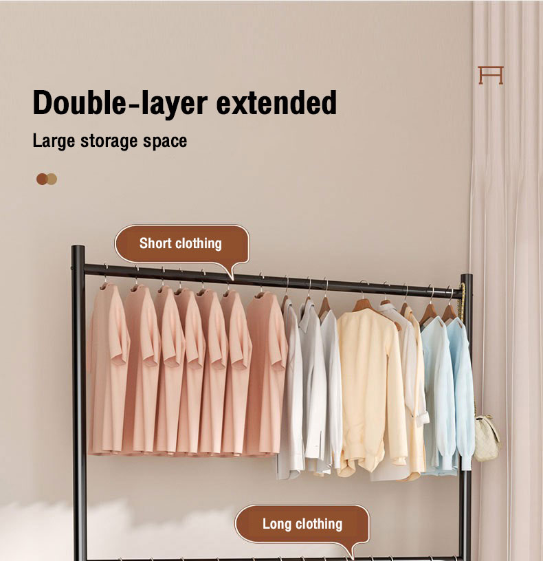 OKK Double Layer Metal Clothes Hanger Drying Rack Sampayan Hanger ...