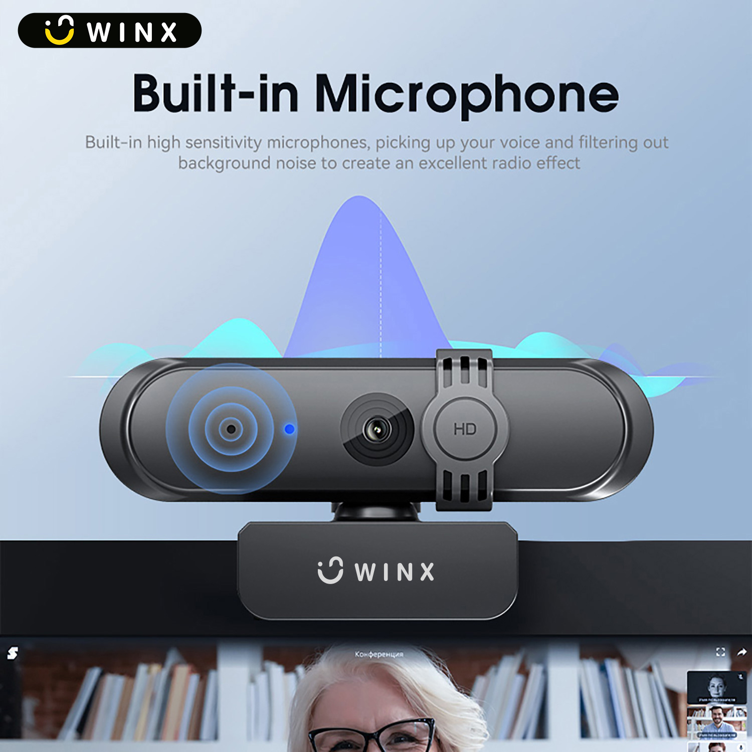 WINX two-year warranty 360-degree rotation plug and play full HD 1080P ...