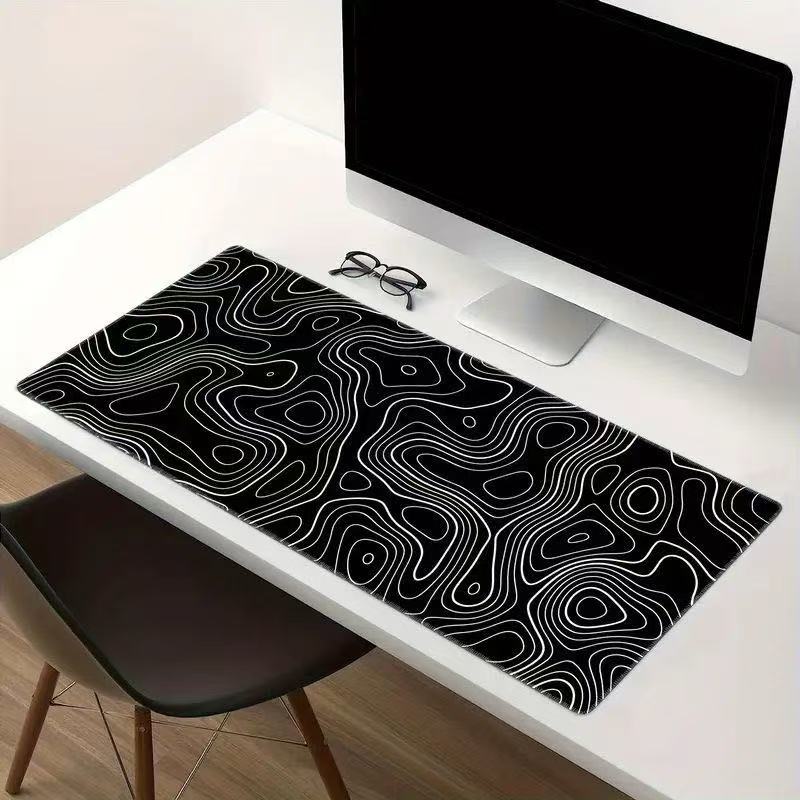 IQUNIX Large gaming terrain keyboard and mouse pad, black, with anti ...
