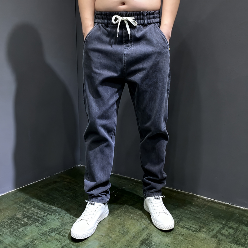 【M–8XL】Baggy Jeans For Men Straight cut Denim Multi Pockets Loose Fit ...
