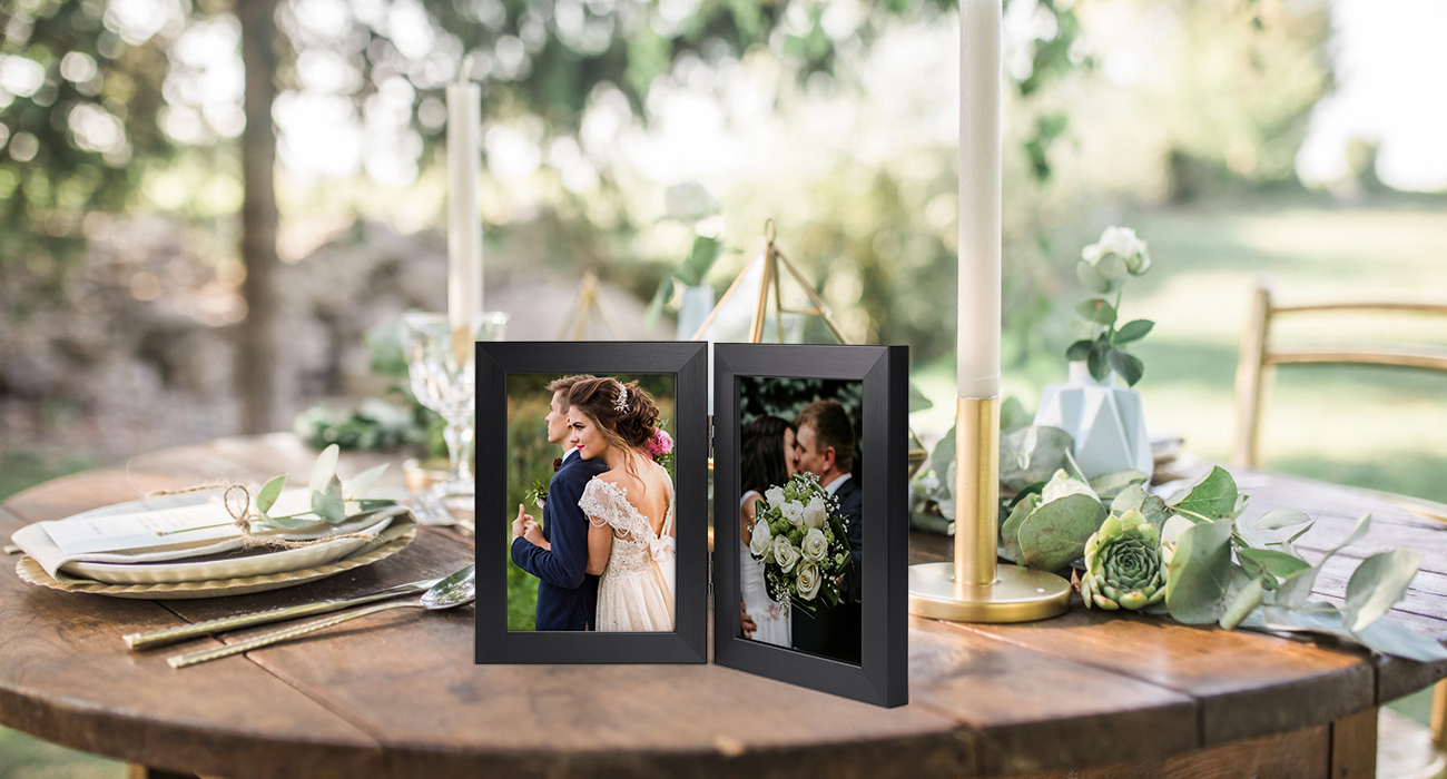 4R Double Picture Frame Photo Frame Stand Vertically Photo Display ...