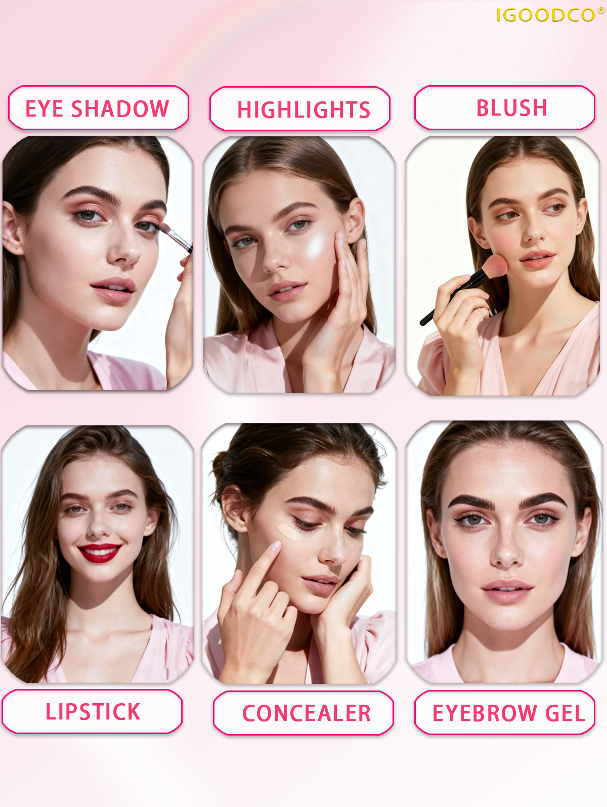 IGOODCO（Model：IG3057） high light multicolor birthday gift eye shadow ...