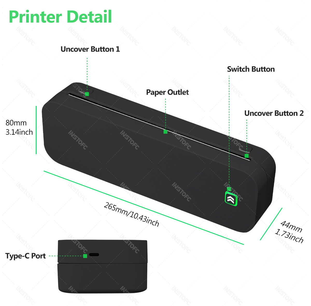 Marklife D210 Tattoo Stencil Printer Wireless Bluetooth Tattoo Transfer ...