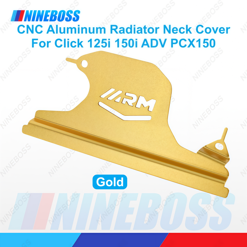 Full CNC Aluminum Radiator Neck Cover For Honda Click123 Click150 ...