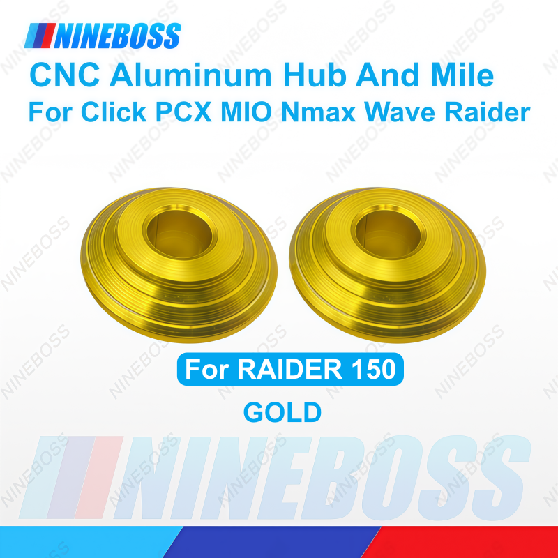 A Pair ALLOY Full CNC HUB and MILE For MIO WAVE 125R WAVE 125i RAIDER ...