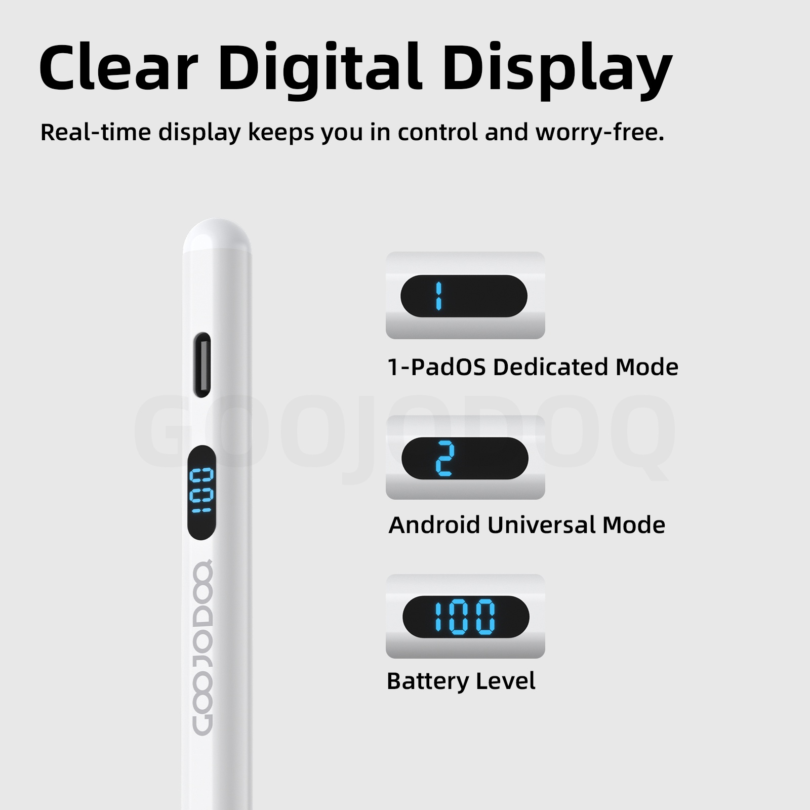 GOOJODOQ Stylus Pens Capacitive Pen Magnetic Attachment for Pad Tablets ...