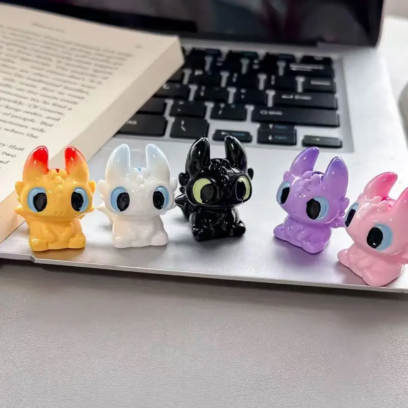 How To Train Your Dragon Doll 5PCS Cartoon Anime Model 3cm Desktop ...