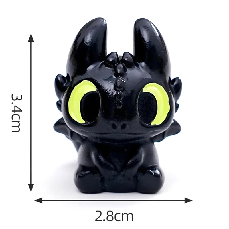 How To Train Your Dragon Doll 5PCS Cartoon Anime Model 3cm Desktop ...