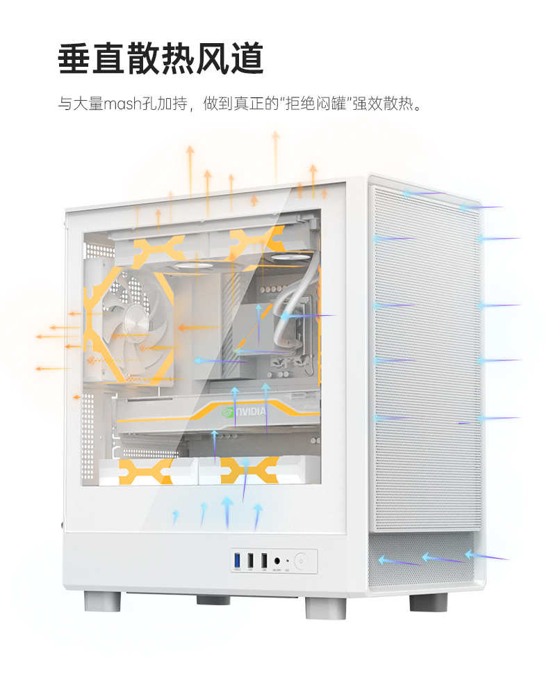 Jianyu Ultra PC Chassis - DIY Glass Side Transparent MATX 240 Water ...