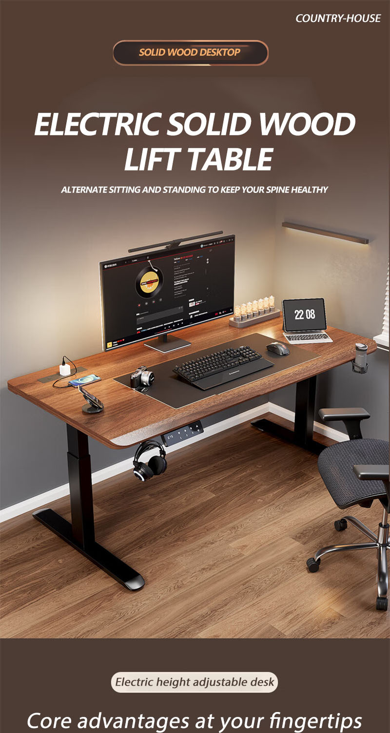 Adjustable Computer Table Hand-cranked Lift Table Standing Laptop Table ...