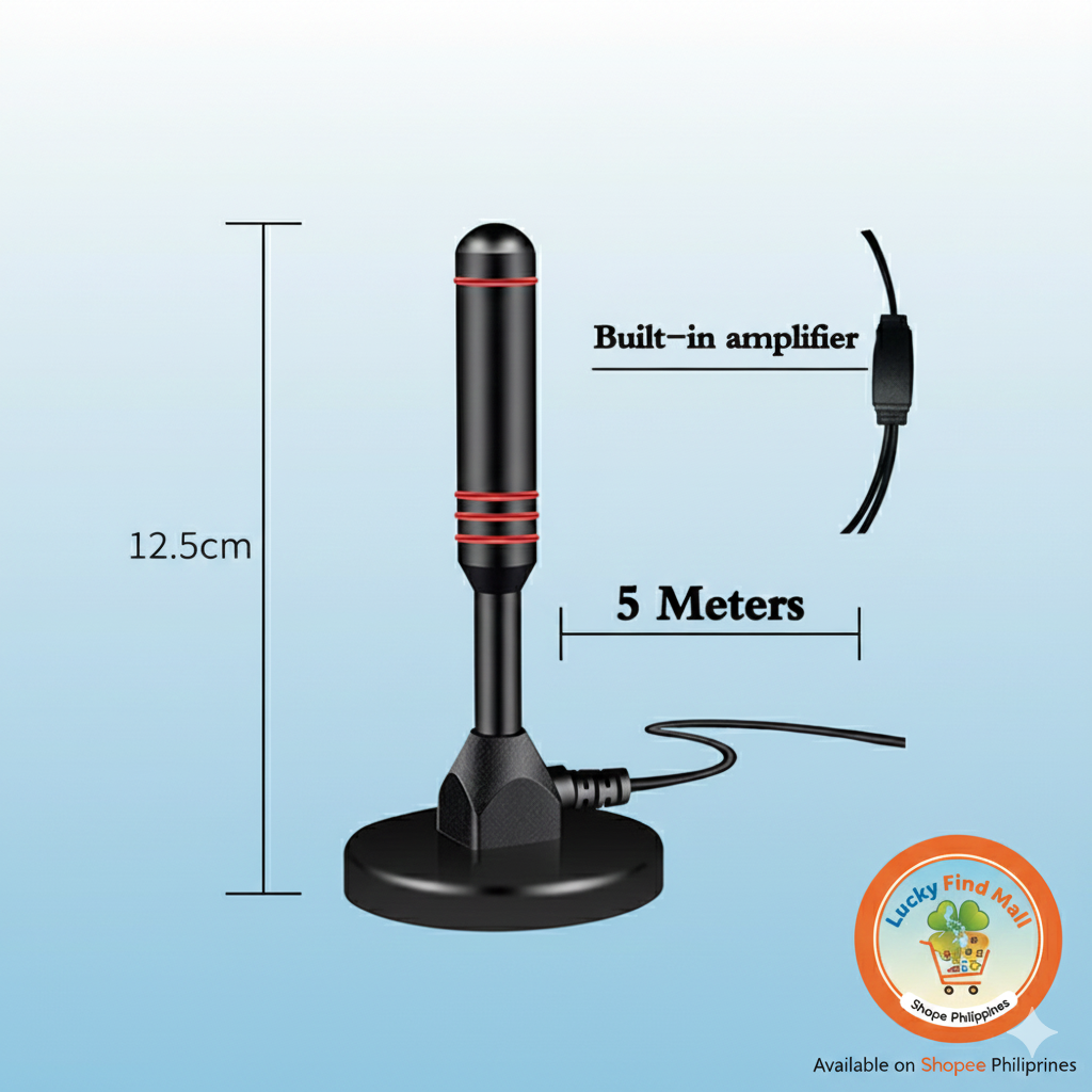 HD Digital Indoor TV Antenna 200 Miles Long Range Amplified 4K HDTV ...