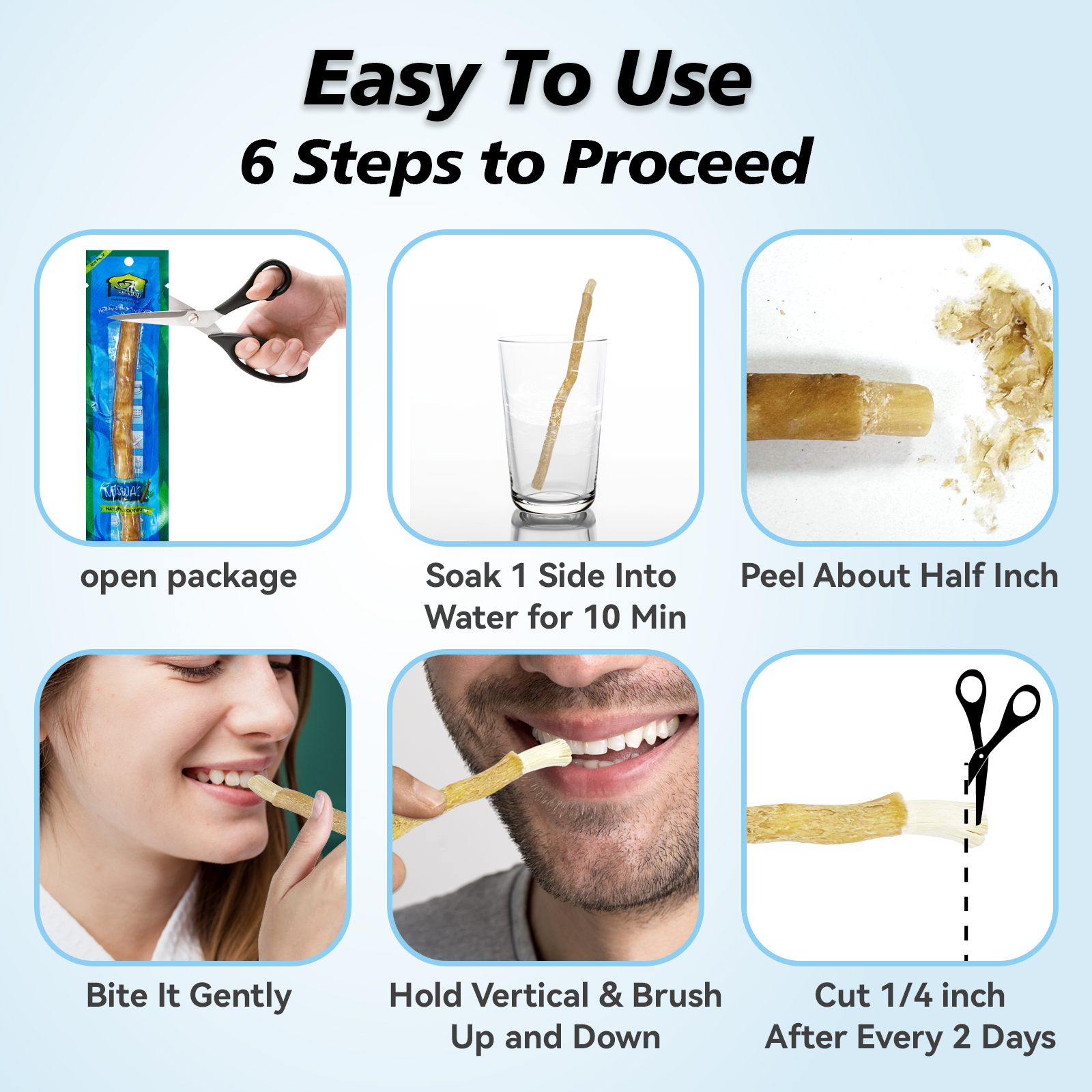 KHAIR Miswak Sticks for Teeth with Holder - Natural Toothbrush for ...