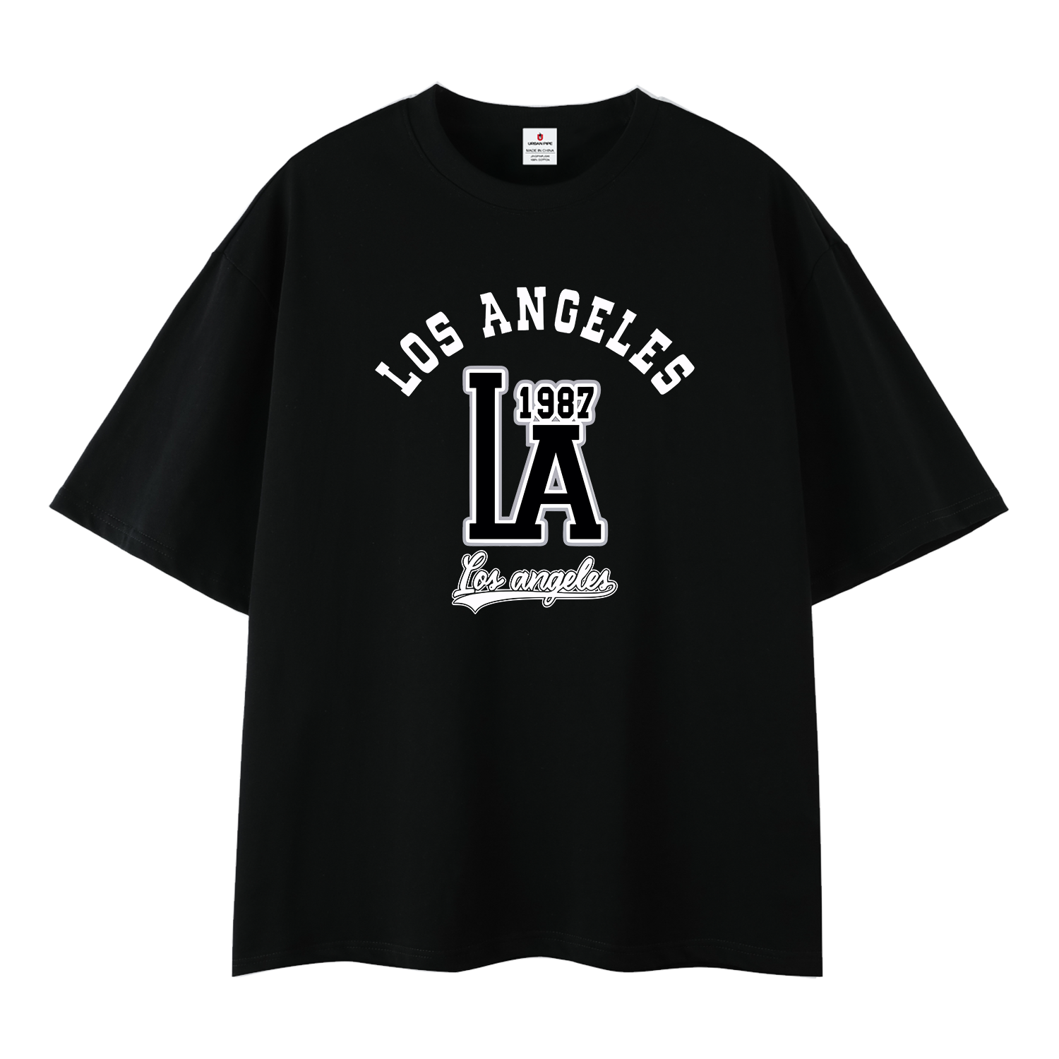 URBAN PIPE Los Angeles Print Cotton Fashion Tshirt For Men Crewneck ...