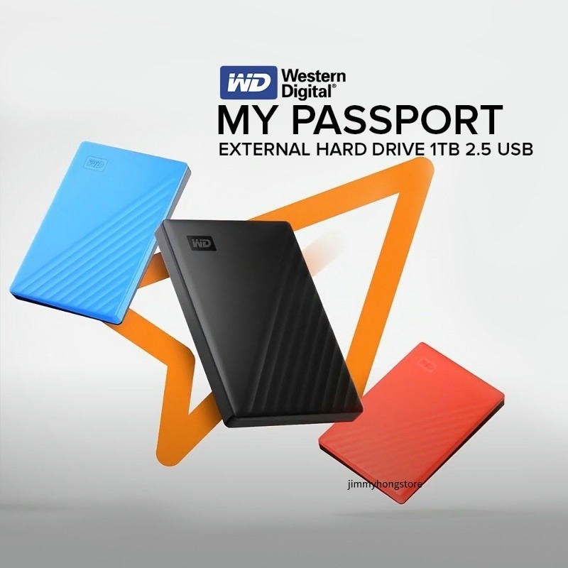 Western Digital My Passport 2.5-inch USB 3.0 Portable External Hard ...